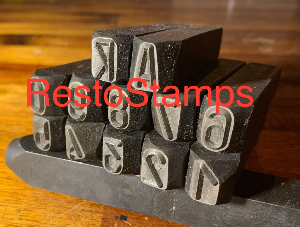 Alpha Romeo Body steel Number and letters stamp set – Restostamps.com