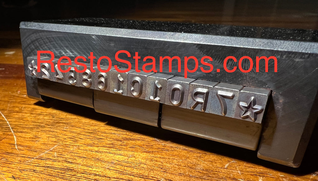 Stage 4 Mustang Tool RENTAL 13 stamps with Holder 68 | RestoStamps ...