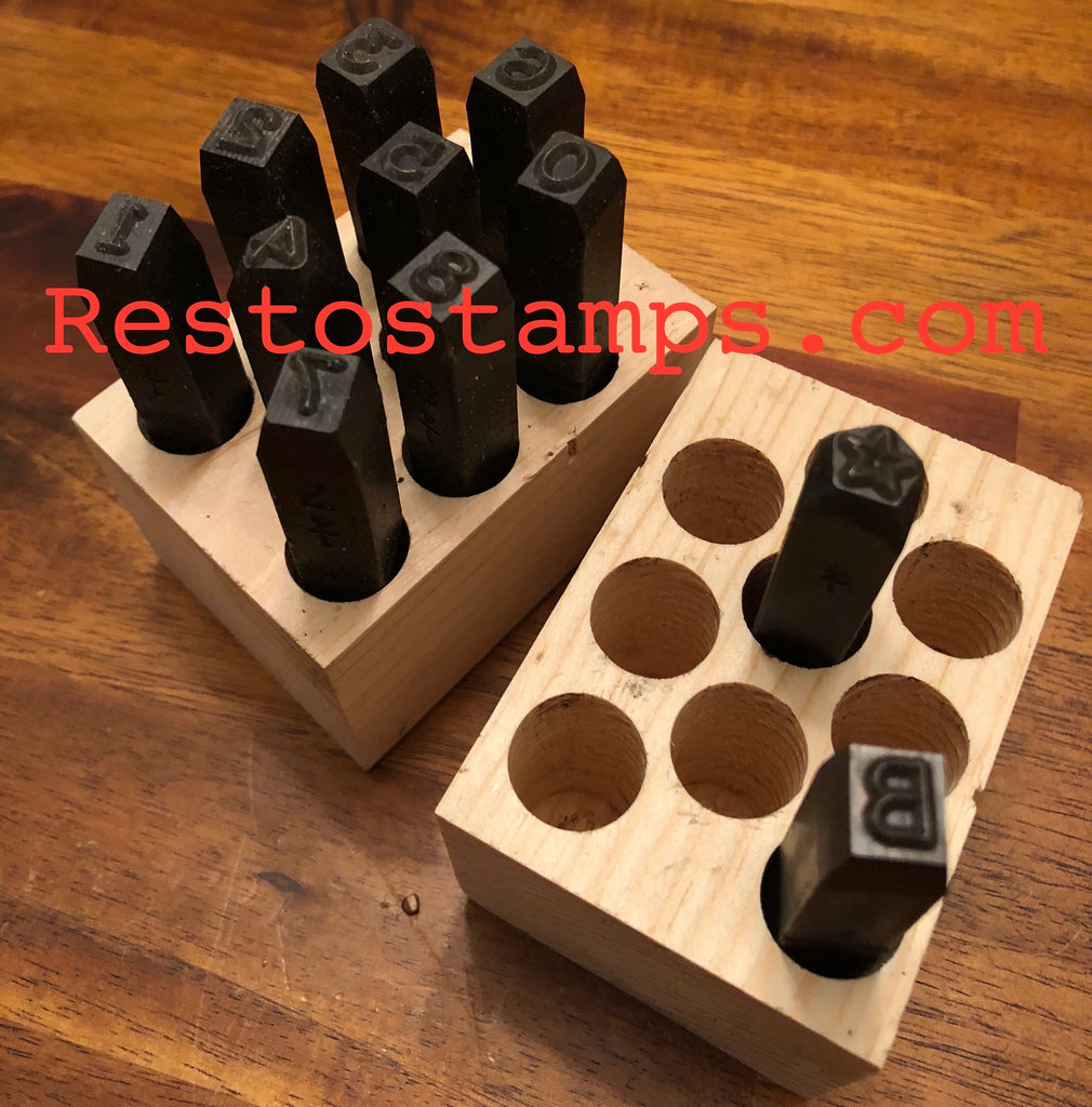 Stage 1 Number kit 0-9, A stamp, Star Stamp Old style** Ford Model A ...